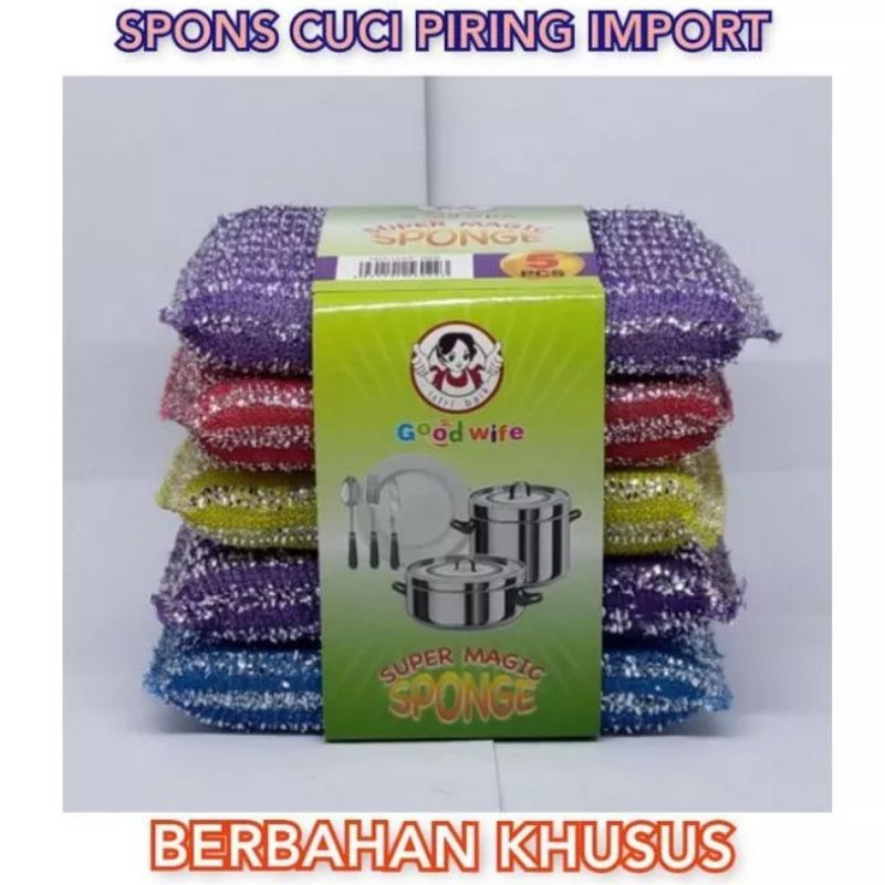 Jual JADITA SPONS CUCI PIRING METALIK BAHAN KHUSUS HARGA MURAH / SPON ...