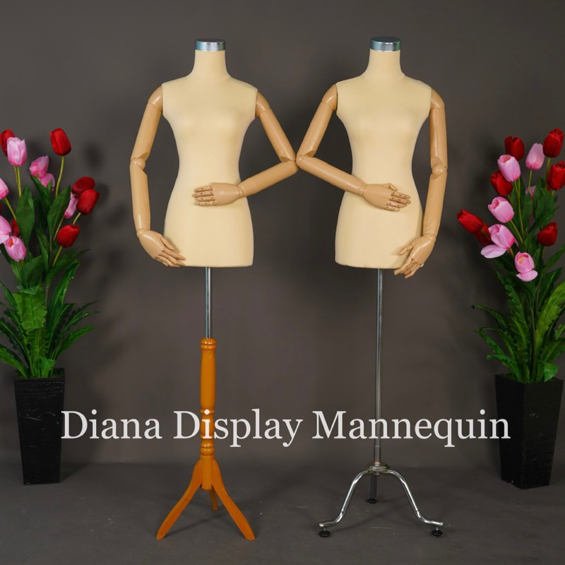 Jual MANEKIN FULL BUSA JAHIT 1 SET TANGAN FLEKSIBEL DAN KAKI KAYU ATAU ...