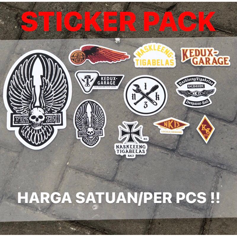 Jual Sticker pack Kedux Garage Satuan | Nk13 | Naskleng Tigabelas ...