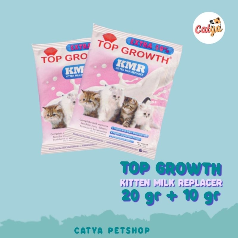 Jual Top Growth Susu Kucing Kitten Milk Replacer Sachet 20gr + 10gr ...