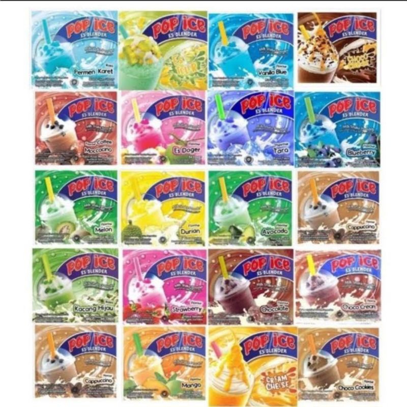 Jual POP ICE ALL VARIANT RENCENG (10sachet) | Shopee Indonesia