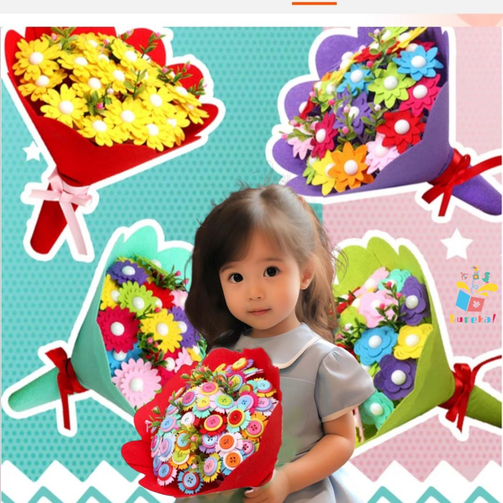 Jual [E-15] Mainan 3D DIY Membuat Buket Bunga Untuk Anak Miniatur ...