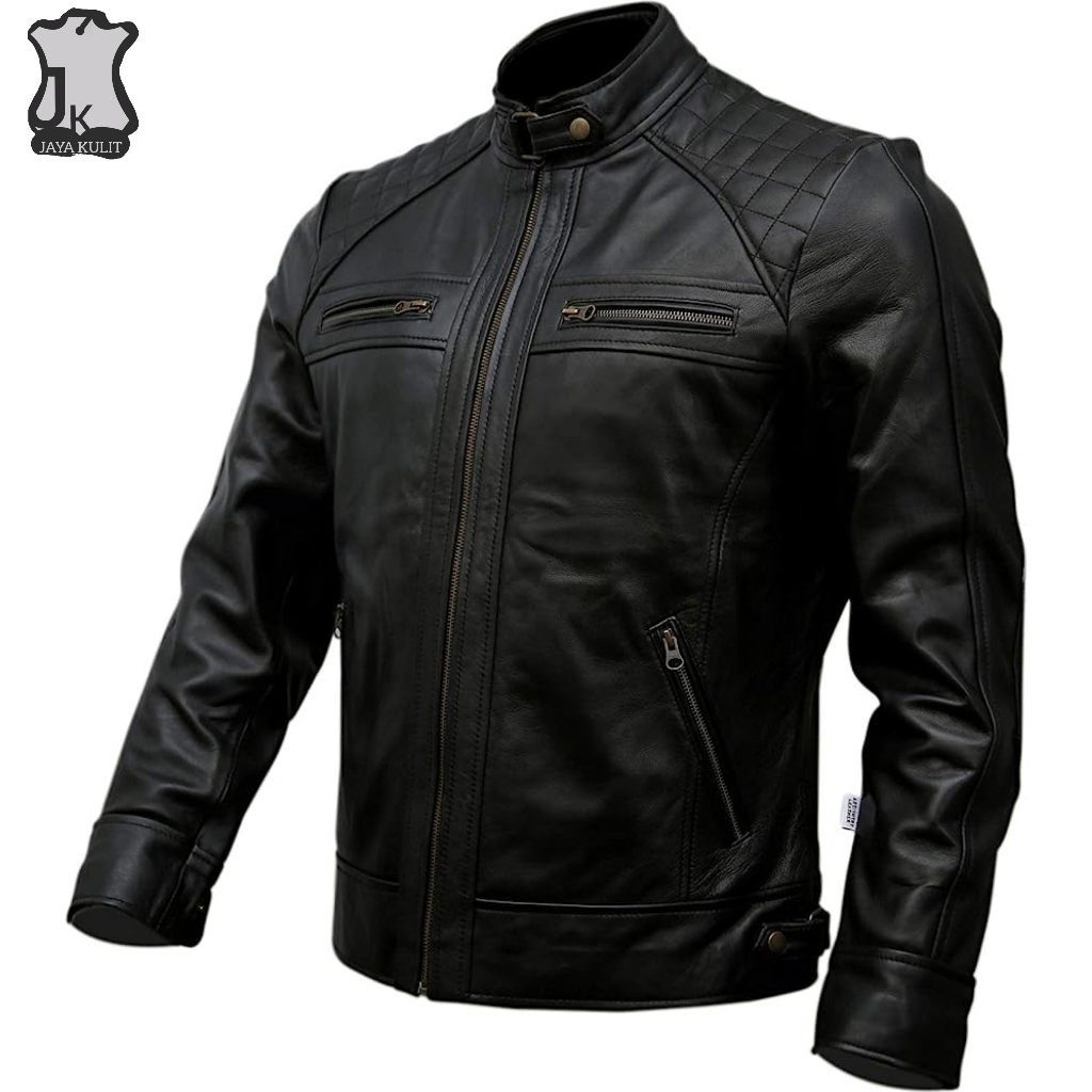 Jual JAYA LEATHER Jaket kulit asli pria premium quality.jk.2807 ...