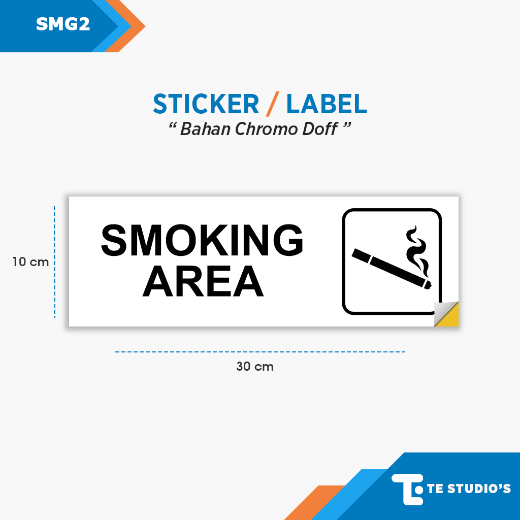 Jual Stiker Smoking Area Rambu Tanda Sign Area Merokok Sticker Wall ...