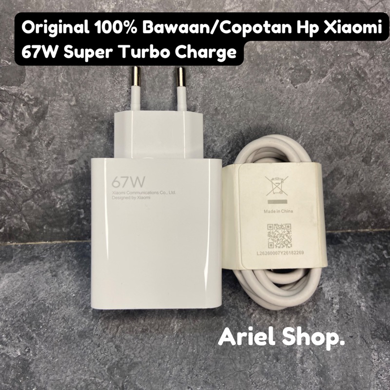 Jual Charger Original 100% Bawaan Copotan Hp Xiaomi 67W poco x3 Gt ...