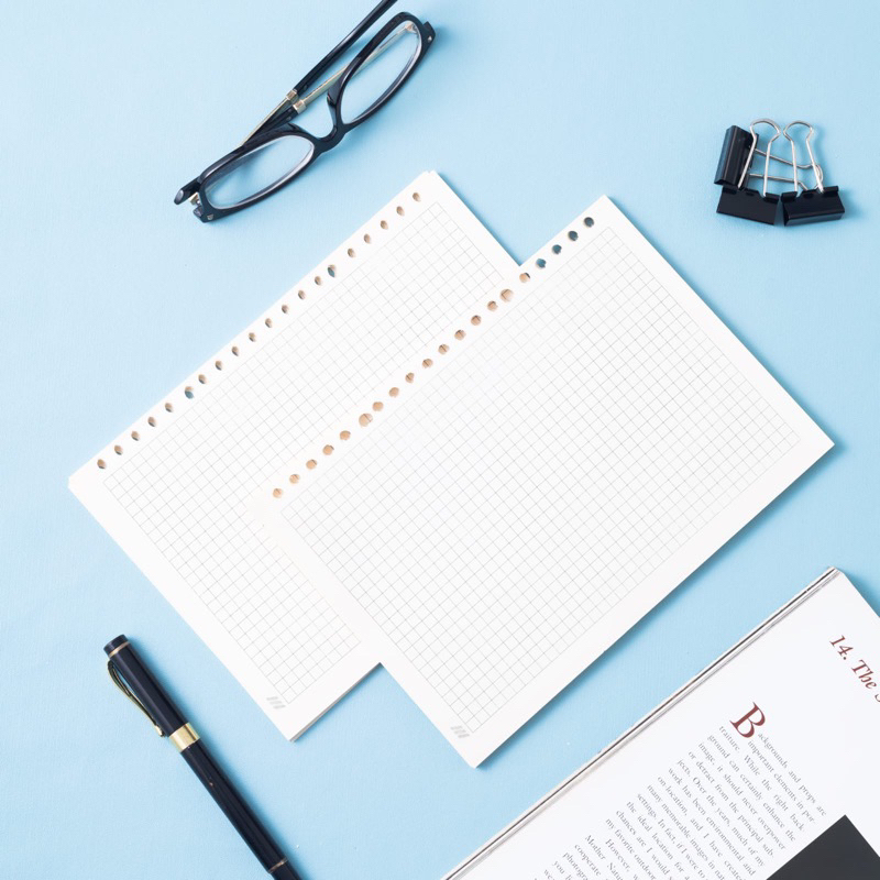 Jual Loose Leaf A5 B5 A4 Kertas File Isi Binder 50 Lembar | Shopee Indonesia