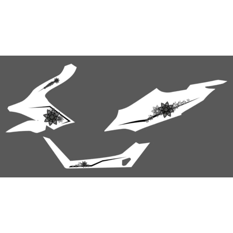 Jual Striping Sticker Honda PCX 160/150 Design Flower / Bunga/ Kembang ...