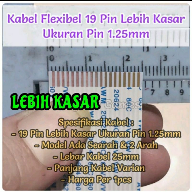 Jual KABEL FLEXIBEL 19 PIN LEBIH KASAR MODEL & PANJANG SESUAI VARIAN ...