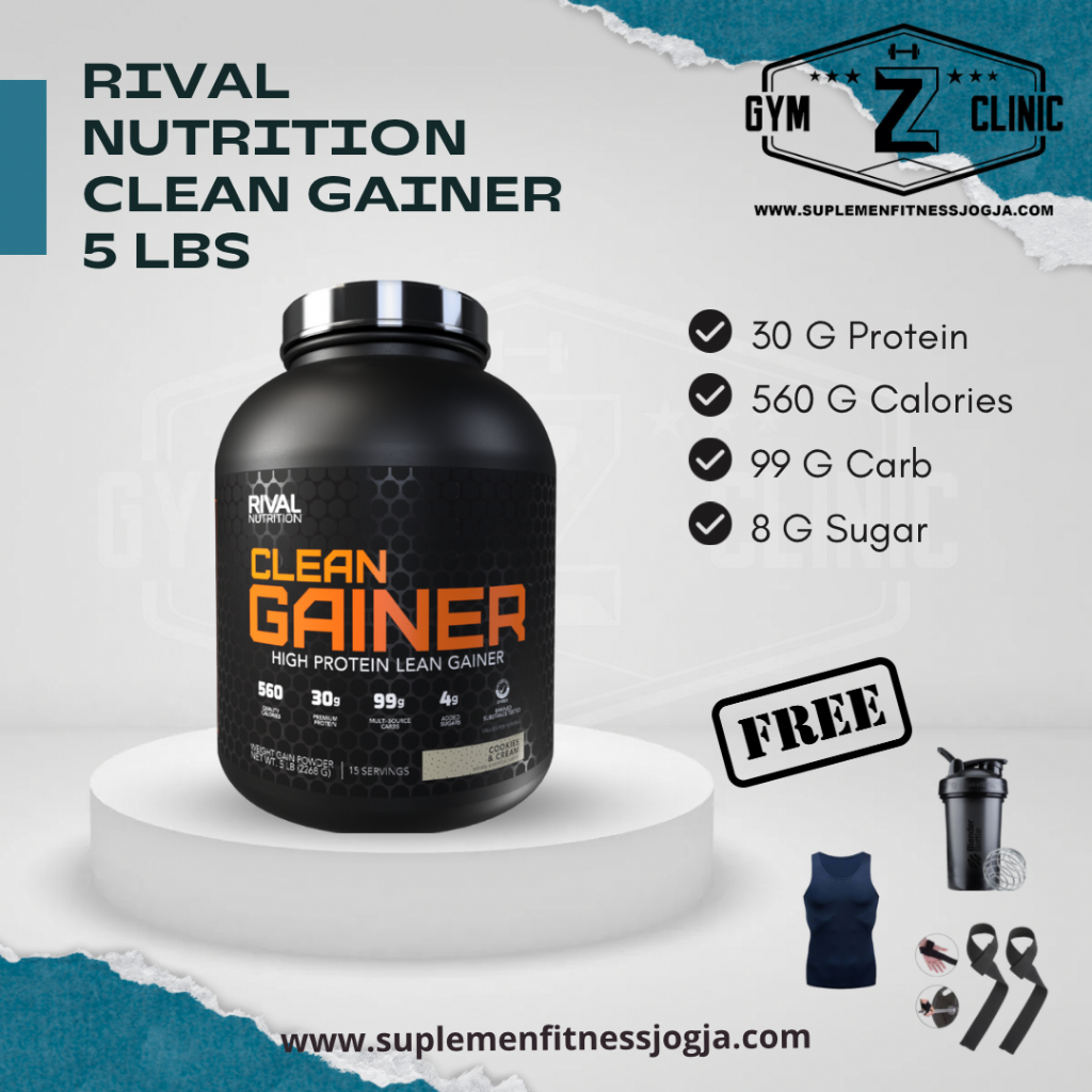 Jual RIVAL Nutrition Clean Gainer 5 Lbs High Protein Lean Gainer Weight ...