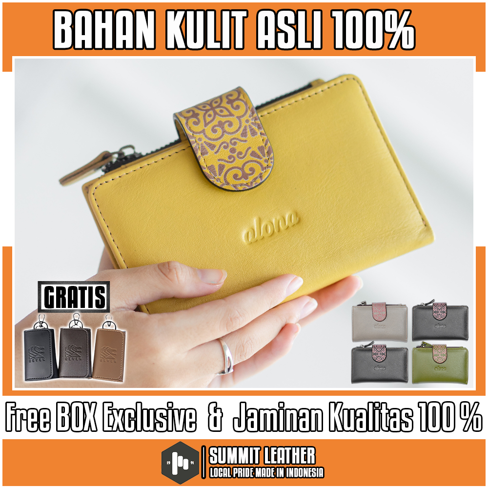 Jual Dompet Wanita Model Lipat Bahan Kulit Sapi Asli Original Branded 100% Dompet Cewek Kekinian ...