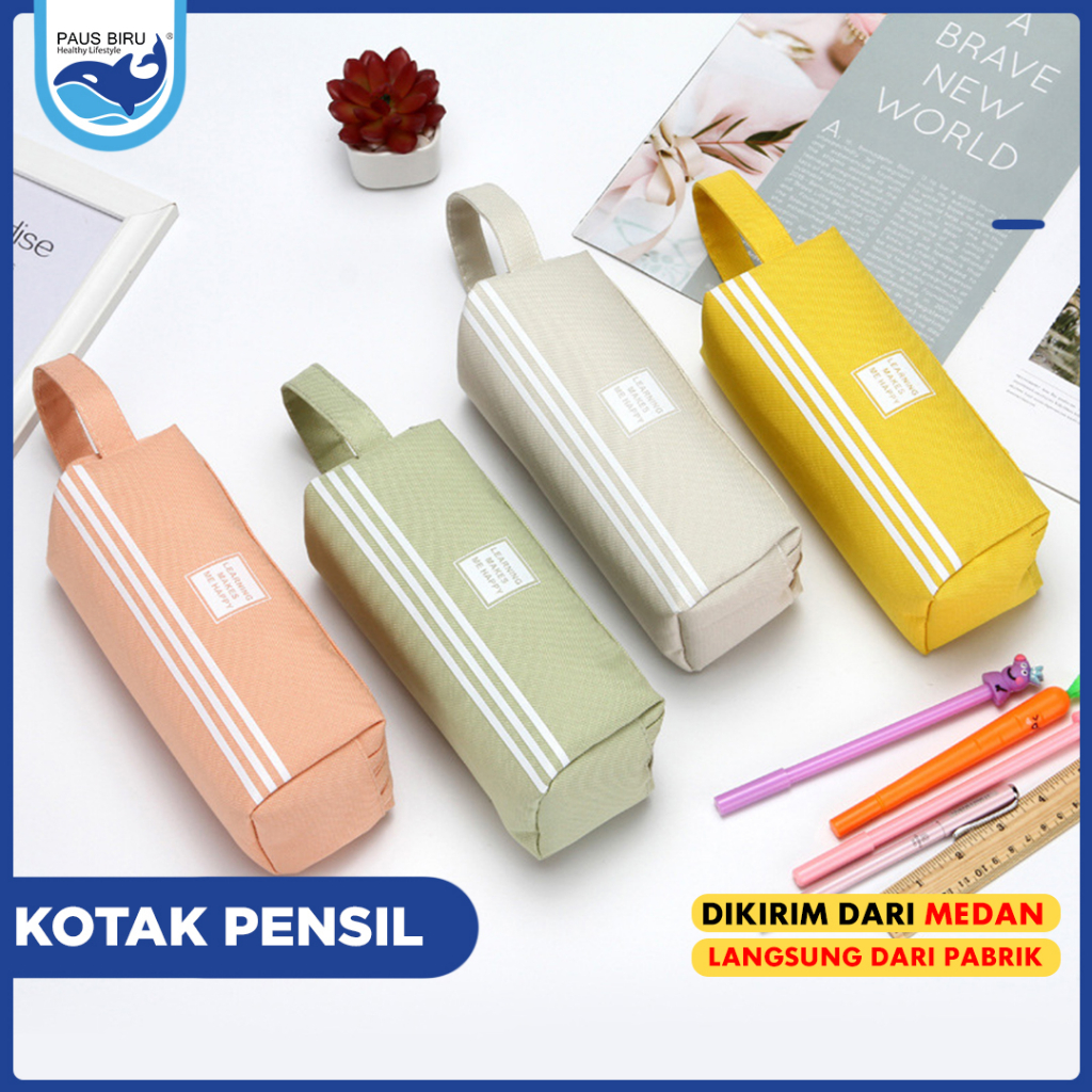 Jual Kotak Pensil Dan Stationery Dual Zipper / Dompet Pensil 2 Pouch ...