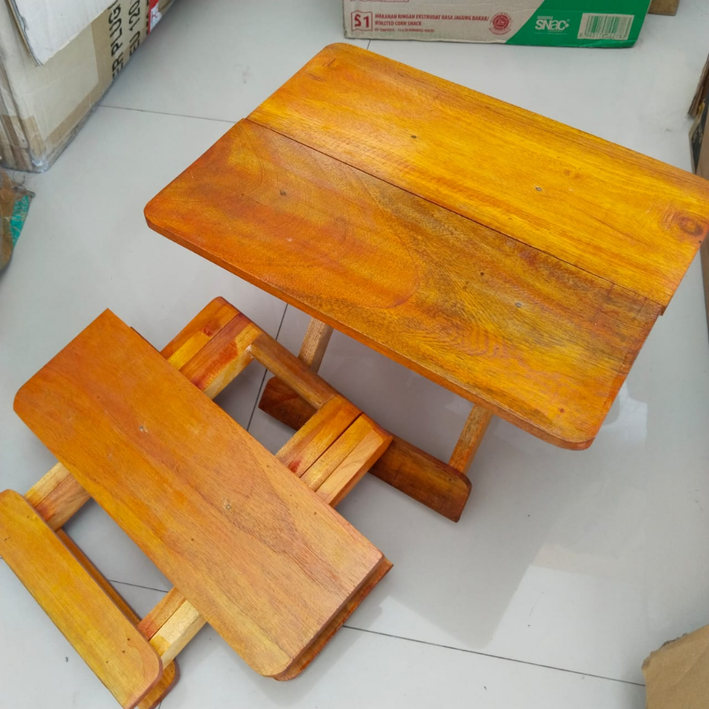 Jual Meja lipat kayu / rehal kayu / meja ngaji / meja al quran /meja ...