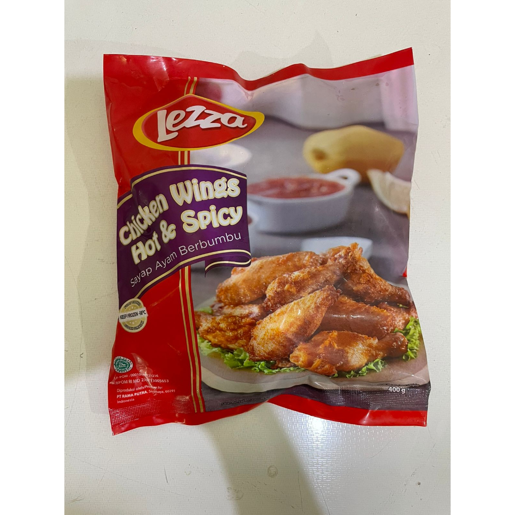 Jual Lezza Chicken Wings/Sayap Ayam Hot n Spicy 400 gr | Shopee Indonesia