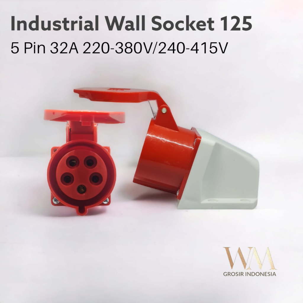 Jual Industrial Wall Socket 125 Surface Mounting Waterproof | Shopee Indonesia
