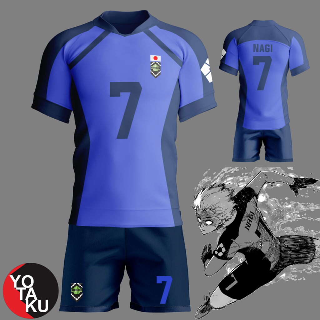 Jual Jersey Anime Cosplay Blue Lock Seishiro Nagi Team Eleven Team 11 ...