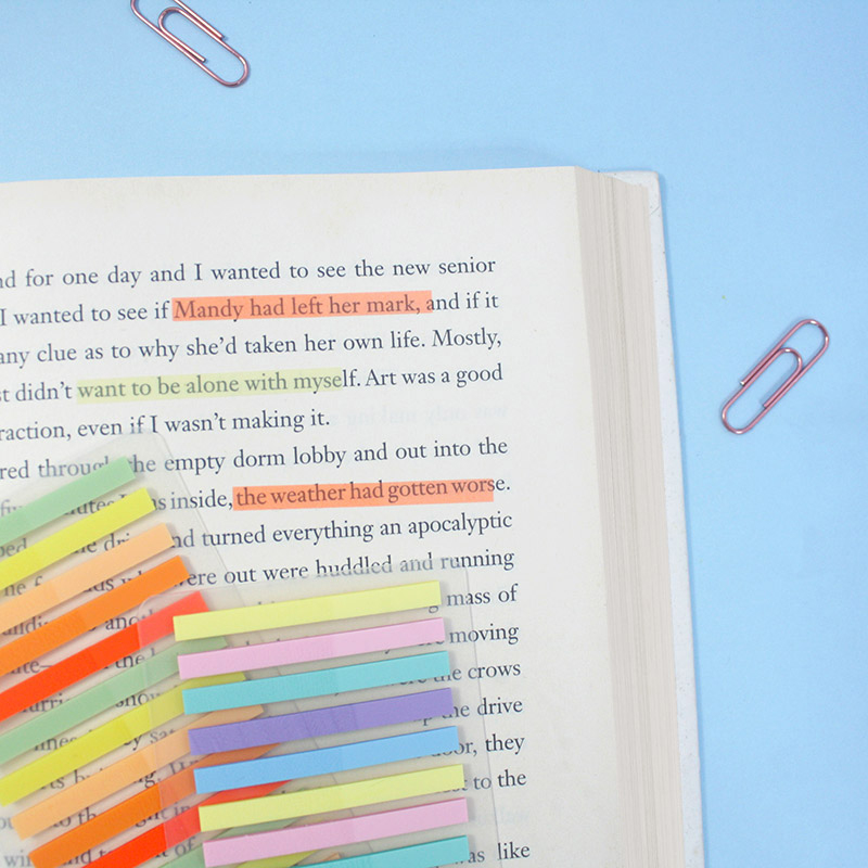 Jual PANMOMO Sticky Note Text Highlighter Strips / Book Annotation Tabs ...