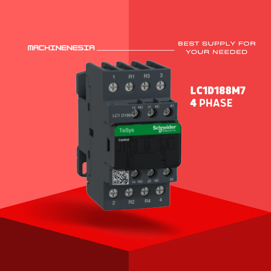 Jual KONTAKTOR SCHNEIDER LC1D188M7 4P 32 AMPERE CONTACTOR 32A 4PHASE ...