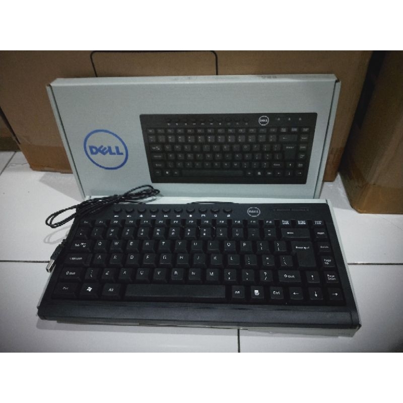 Jual DELL Keyboard mini usb wired multimedia design elegen for pc ...
