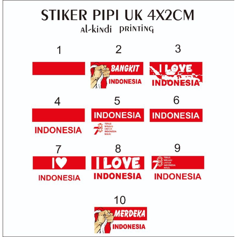 Jual STIKER PIPI HUT RI/STIKER MERAH PUTIH | Shopee Indonesia
