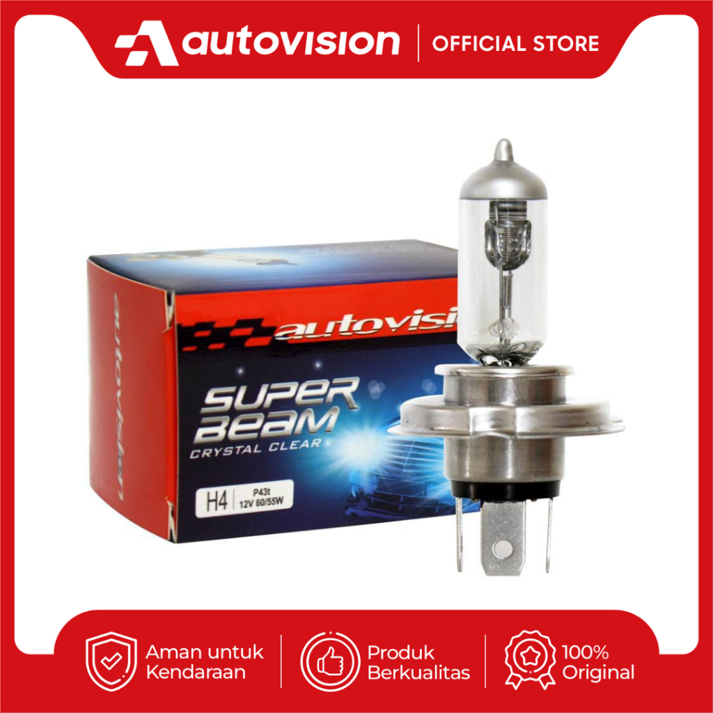 Jual Lampu Mobil/Motor Superbeam H4 Kuning/Standar Crystal Clear 12 V ...