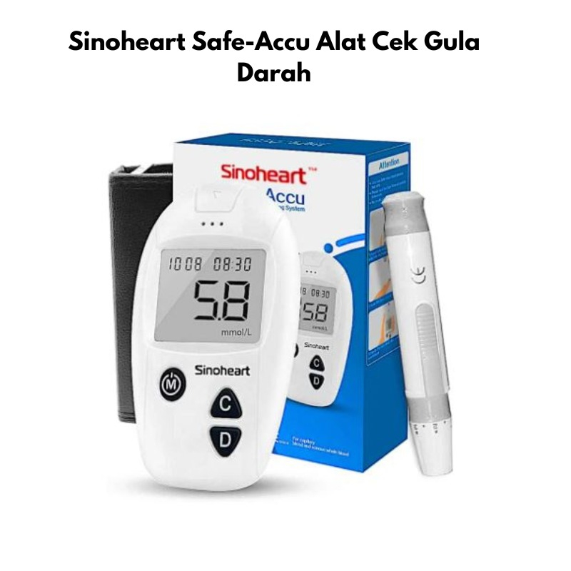 Jual Sinocare Sinoheart Alat Safe Accu Cek Gula Darah Lengkap Kits ...