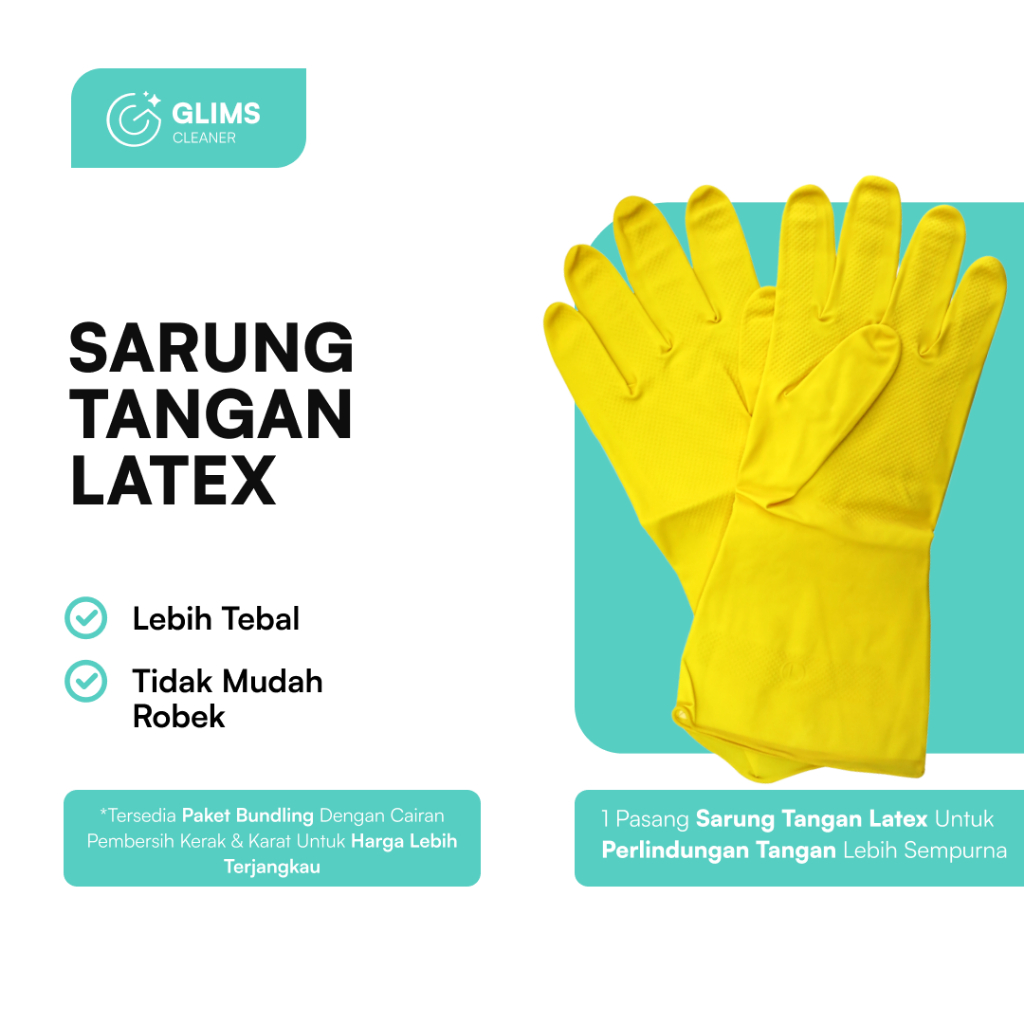 Jual Glims Cleaning Glove - Sarung Tangan Latex | Shopee Indonesia