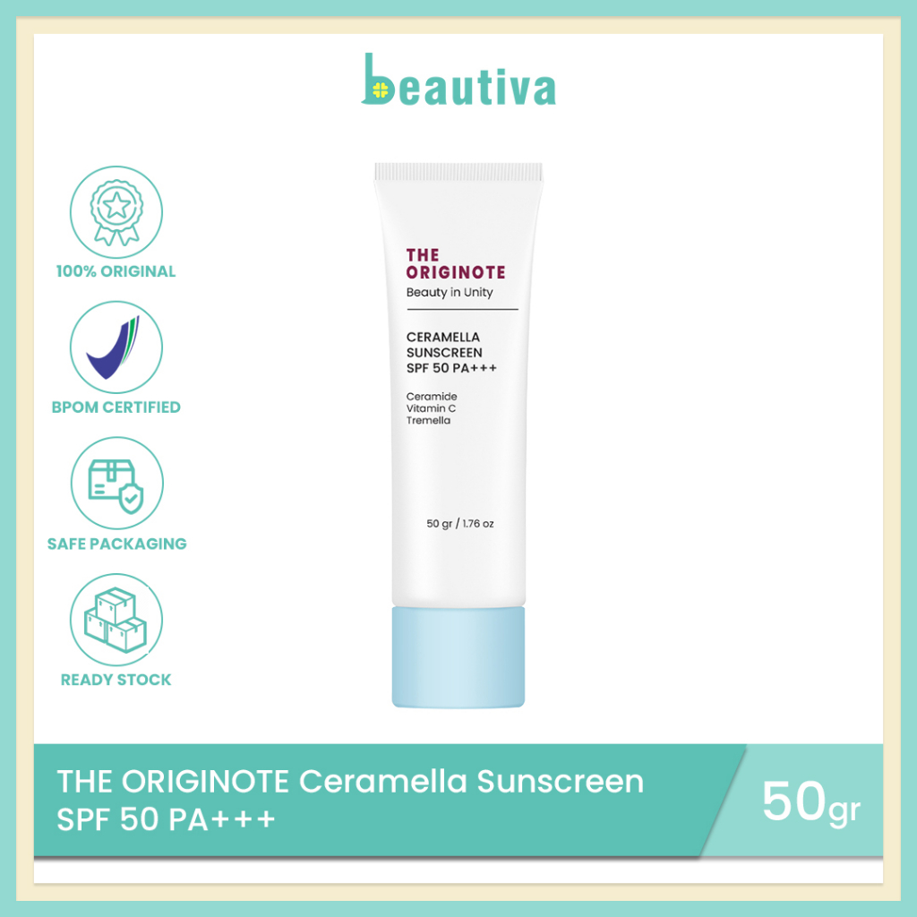 Jual The Originote Ceramella Sunscreen SPF50 PA+++ 50gr | Shopee Indonesia