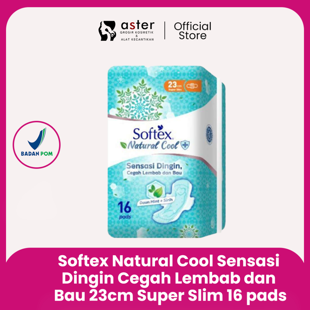 Jual Aster Kosmetik - Softex Natural Cool Sensasi Dingin Cegah Lembab ...