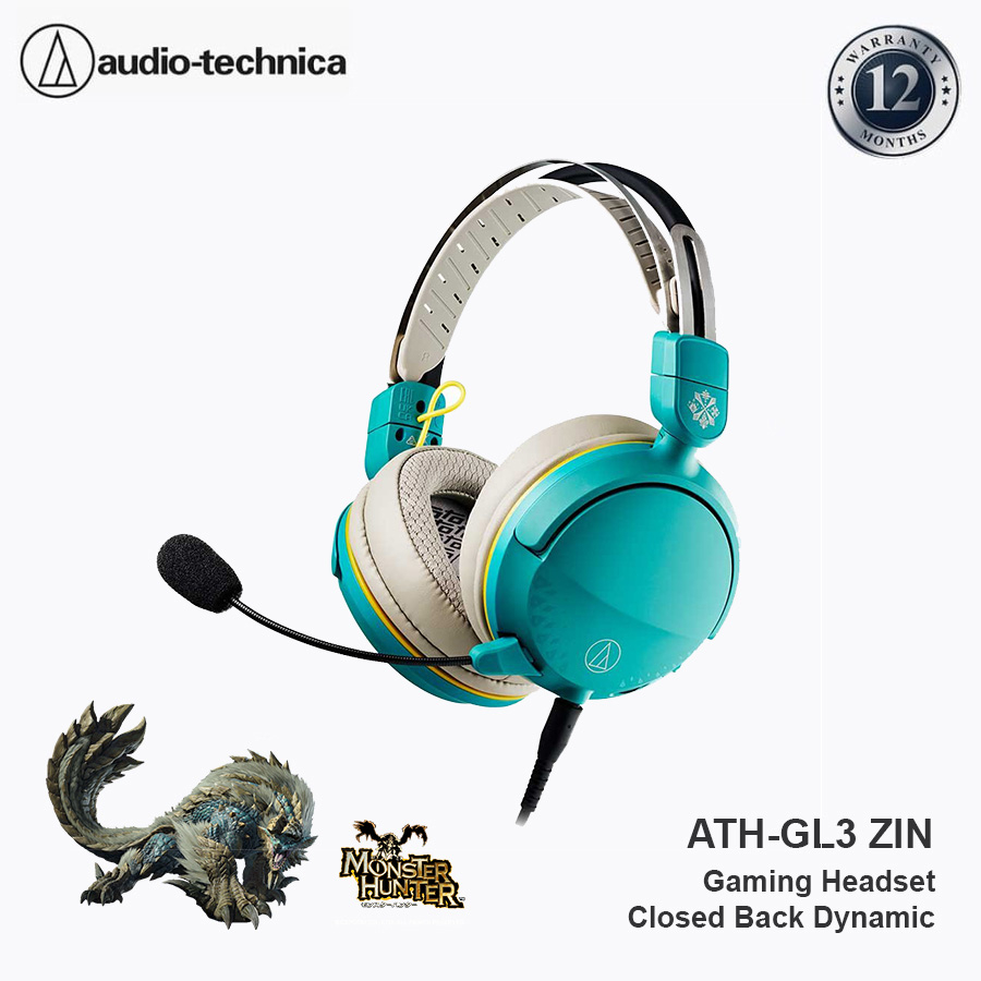 Jual Audio-Technica ATH-GL3 ZIN High-Fidelity Closed-Back Gaming ...