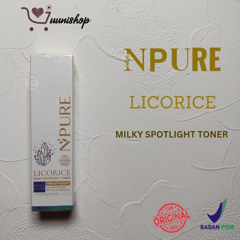 Jual Npure licorice milky spotlight toner | Shopee Indonesia