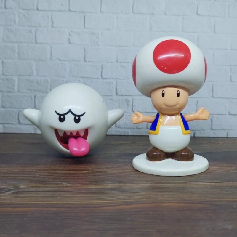 Jual Preloved Figure Scary Boo Waving toad, jamur mario, hantu mario ...