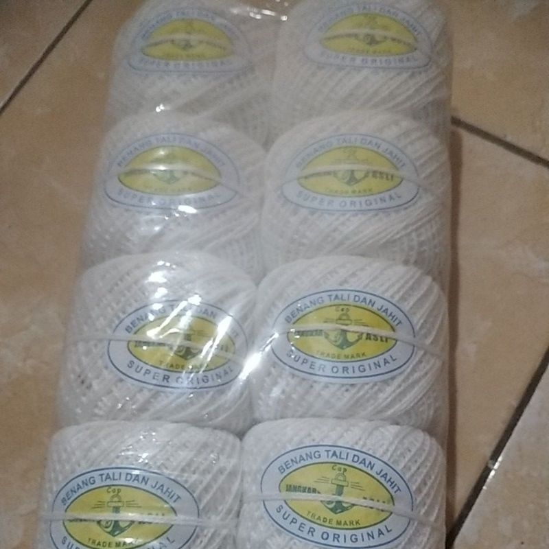 Jual promo 1 roll benang tali dan jahit benang kasur benang bangunan ...