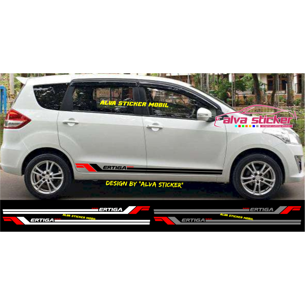 Jual simple design sticker ertiga stiker ertiga list stripe minimalist ...