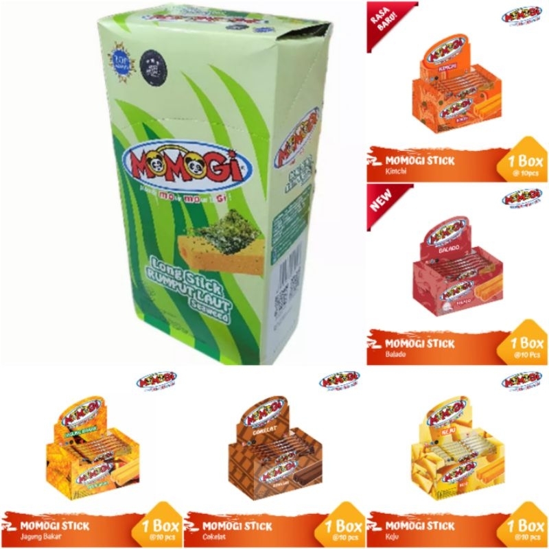 Jual Momogi Stick Snack Makanan Ringan 10 Pcs x 12 gram | Shopee Indonesia