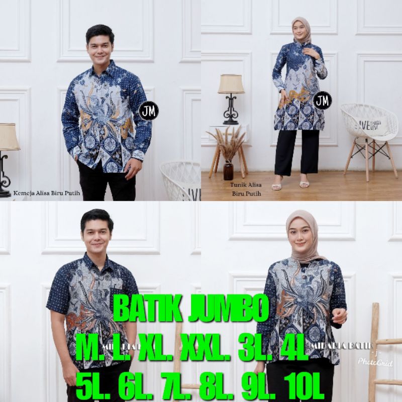 Jual batikatasanjuBatik jumbo BIG SIZE JUMBO XXL XXXL 3L 4L 5L MURAH BATIK JUMBO COUPLE "M,L,XL ...