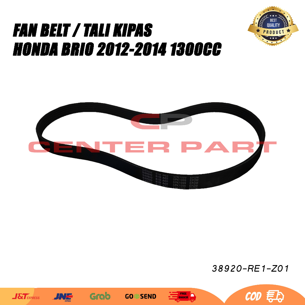 Jual fan belt fanbelt tali kipas belting belt ting honda brio 2012 2013 2014 1300cc 5pk 1099 ...