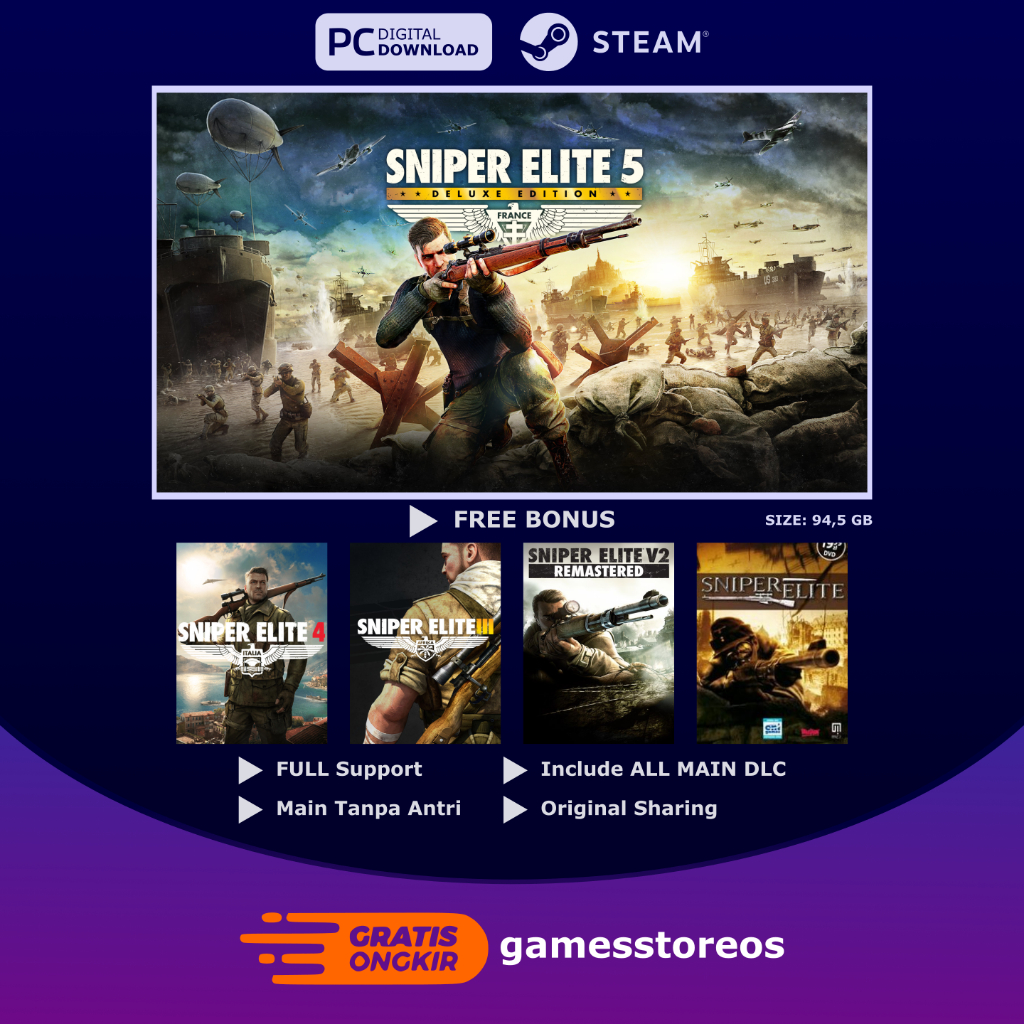 Jual Sniper Elite 5 Deluxe Edition PC Games Original | Shopee Indonesia