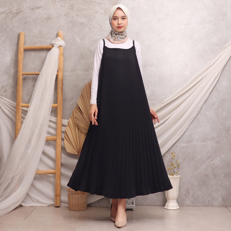 Jual Dress Plisket / Inner Dress Plisket Payung Mayung / Maxy Dress ...