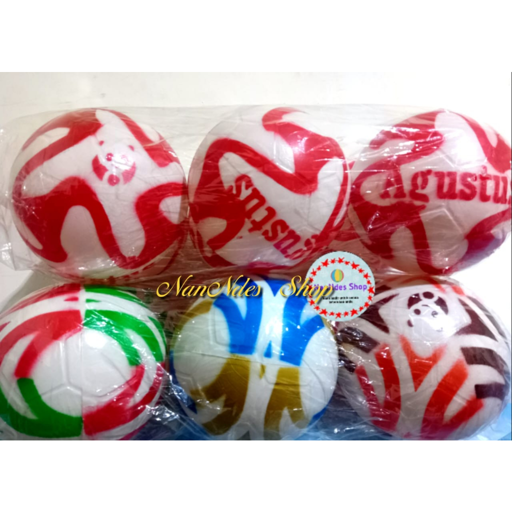 Jual Bola Plastik Panda ORIGINAL Besar Agustus 1 PCS Dirgahayu Lomba Hut RI Merah Putih Bola ...