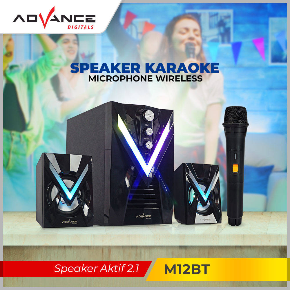 Jual Speaker Bluetooth Advance M12BT Speaker Stereo Bluetooth Xtra Bass ...