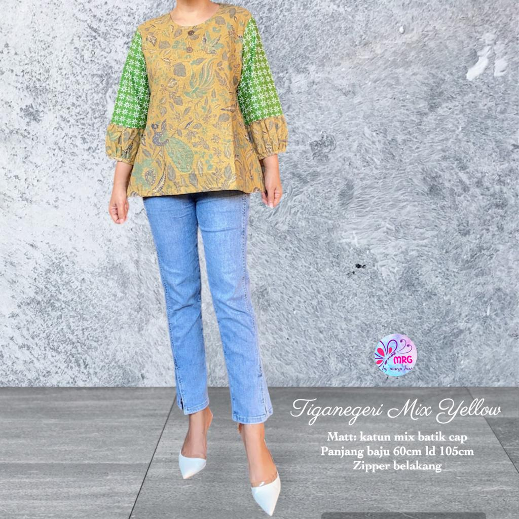Jual Blus Batik Modern Tiga Negeri | Shopee Indonesia