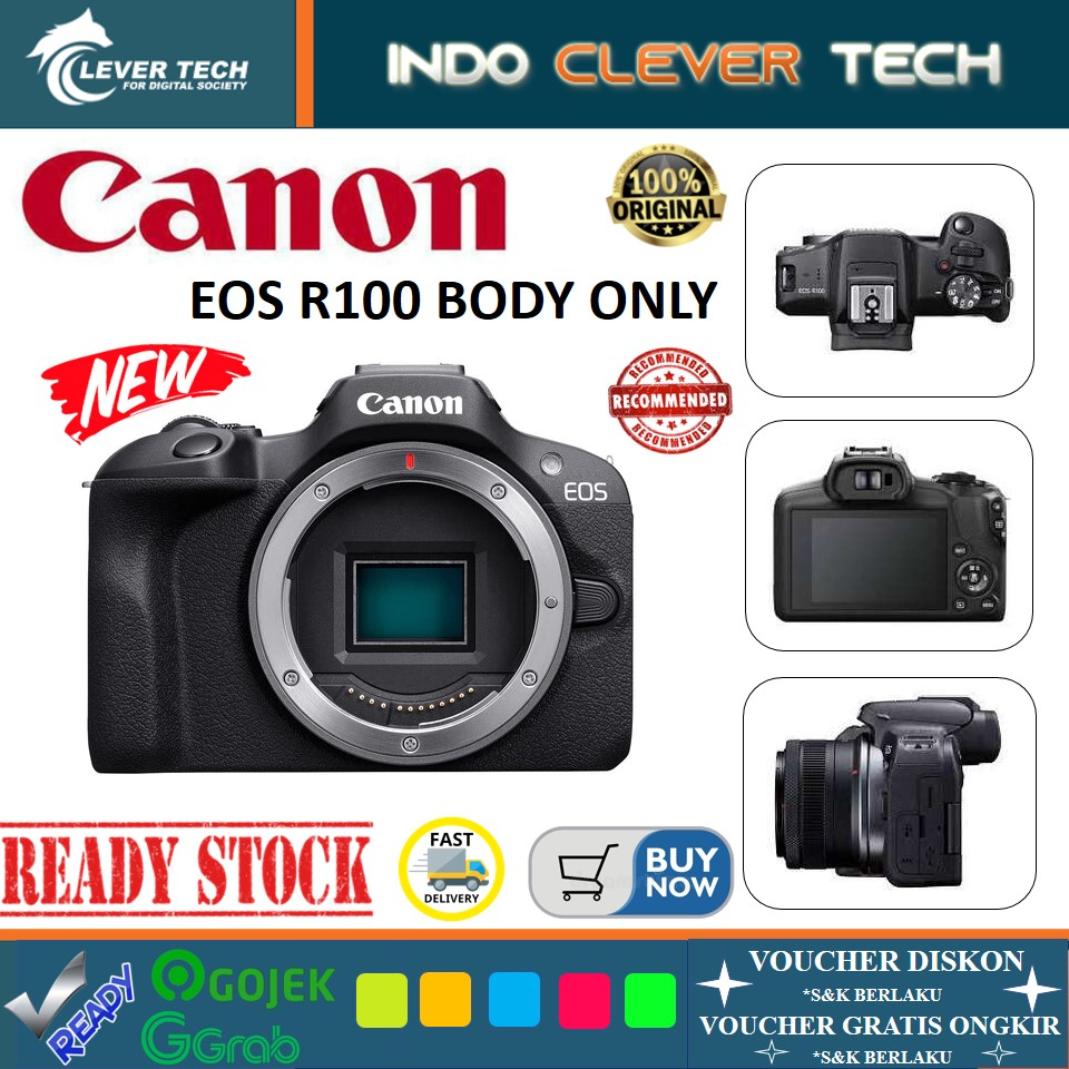 Jual Canon EOS R100 Body Only | Shopee Indonesia