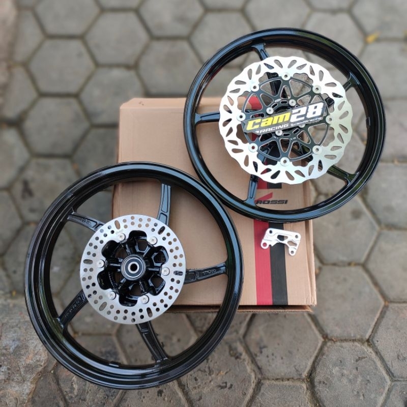 Jual Velg Rossi Mamba Komplit ban pirelli pnp ninja r rr ss | Shopee ...