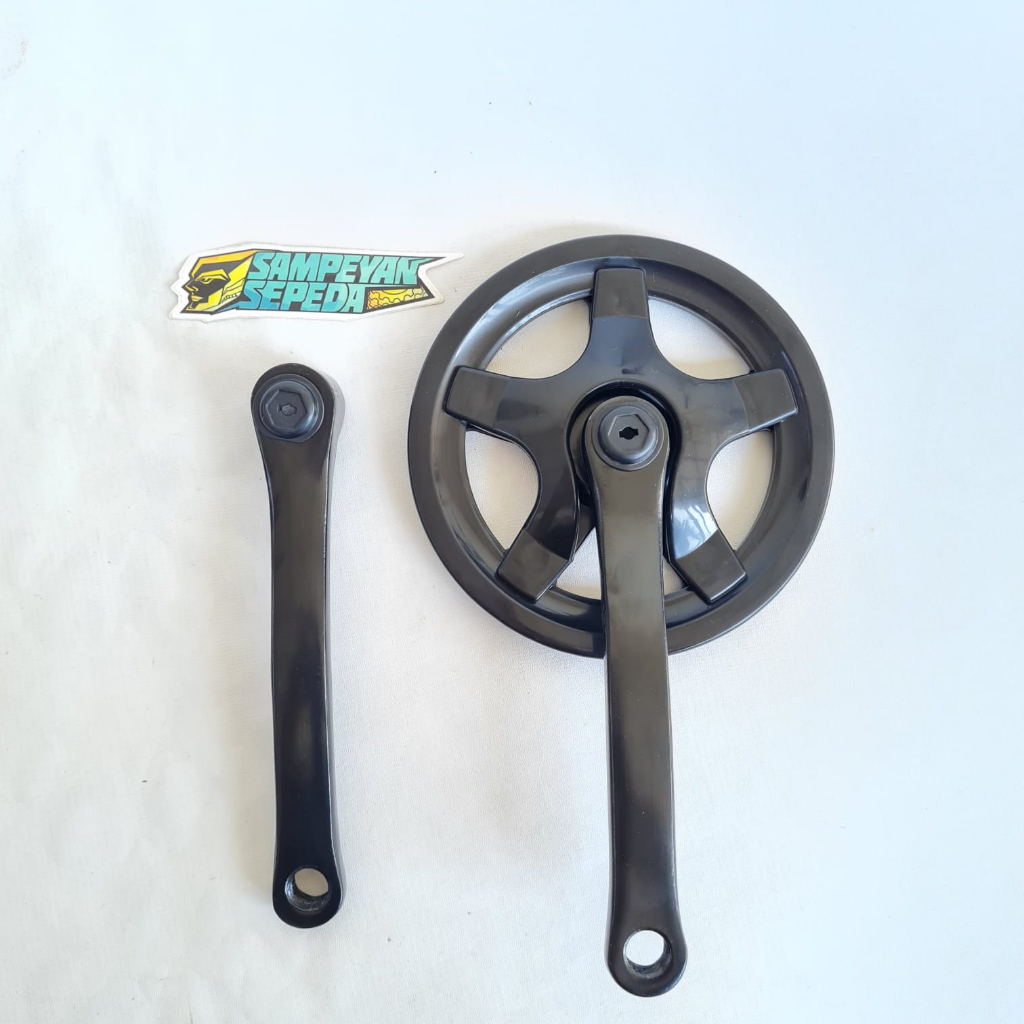 Jual Crank Sepeda Gigi 36T Arm 165mm Gir Piringan MTB Mini Depan Besi ...