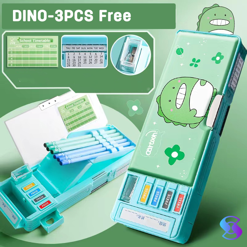 Jual Tempat Pensil/Pouch/Kotak Pensil Multifungsi Lengkap Peruncing ...