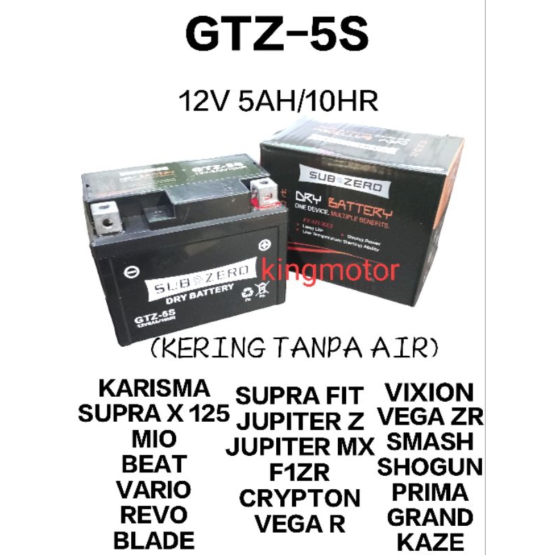Jual BATERE BATERAI BATRE BATERY BATERRY AKI KERING ACCU ACU GTZ5S ...