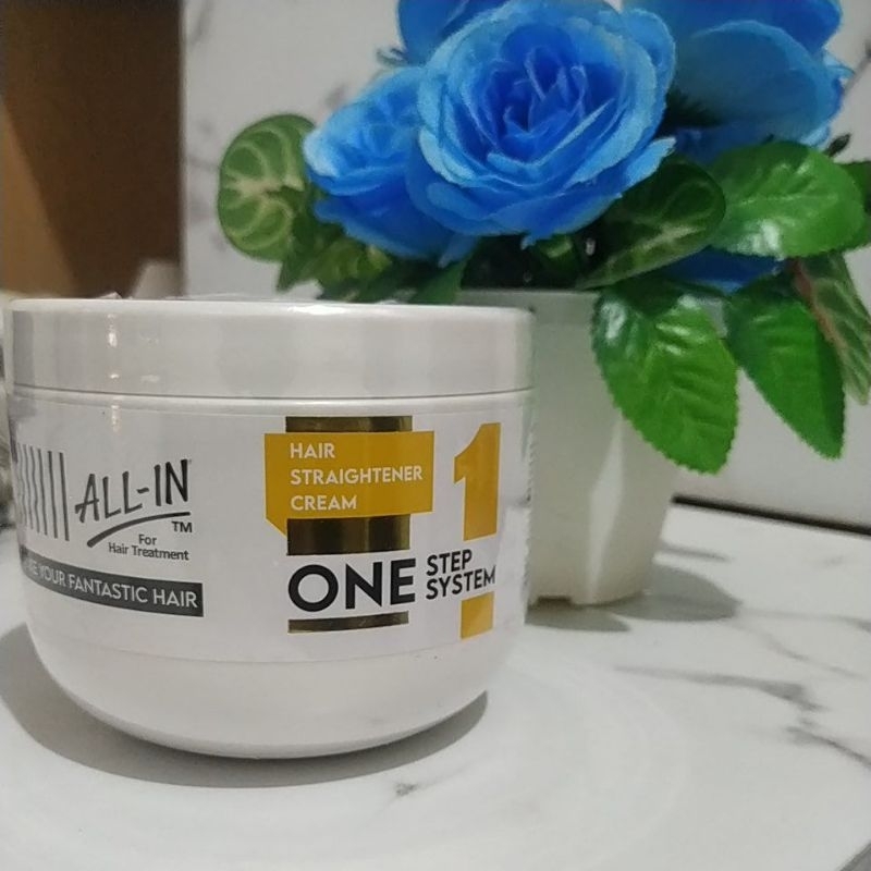Jual ALL IN Bonding Hair Straightener Cream ONE steep System 500g ...