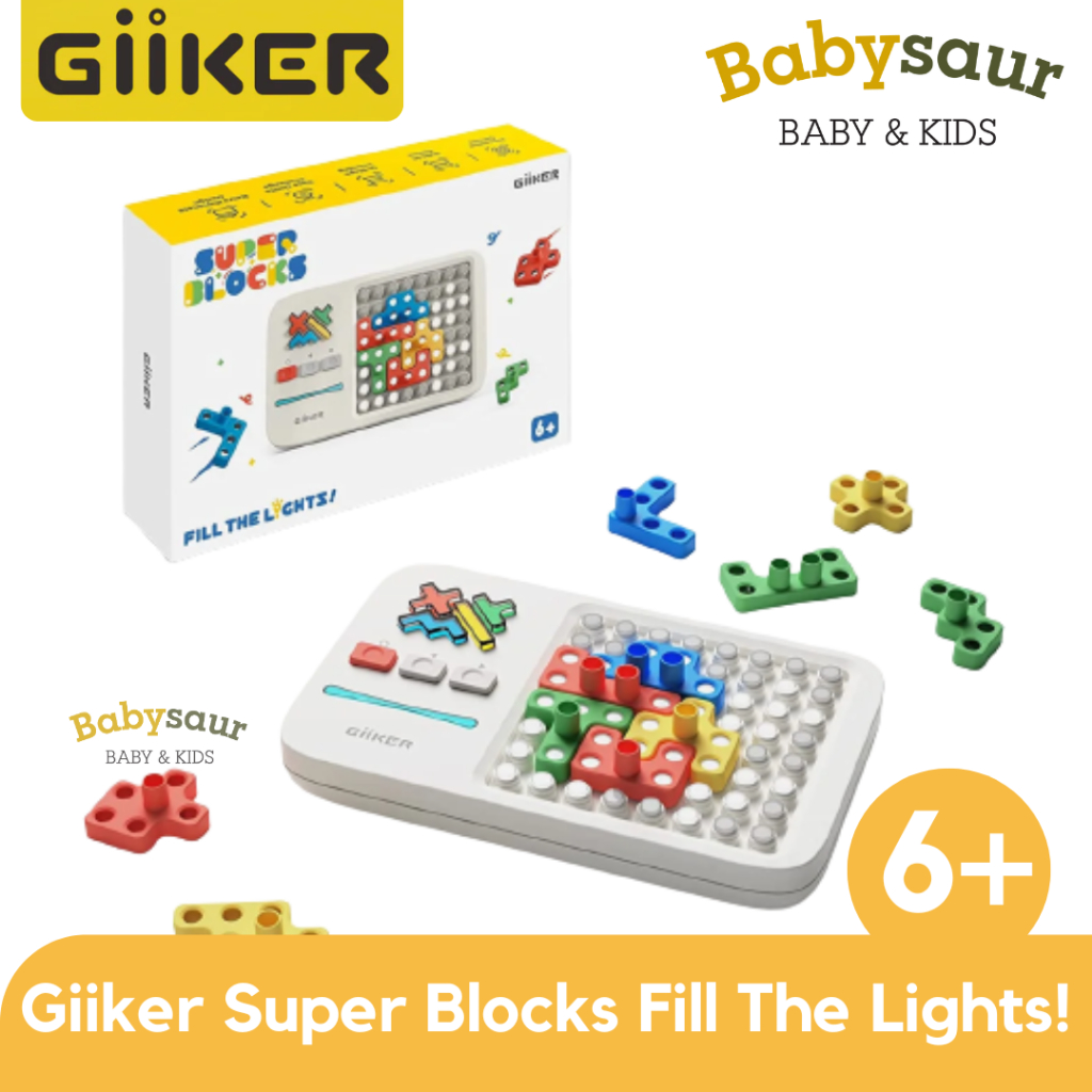 Jual Giiker Super Blocks Fill The Lights Mainan Edukasi Anak Board Game ...