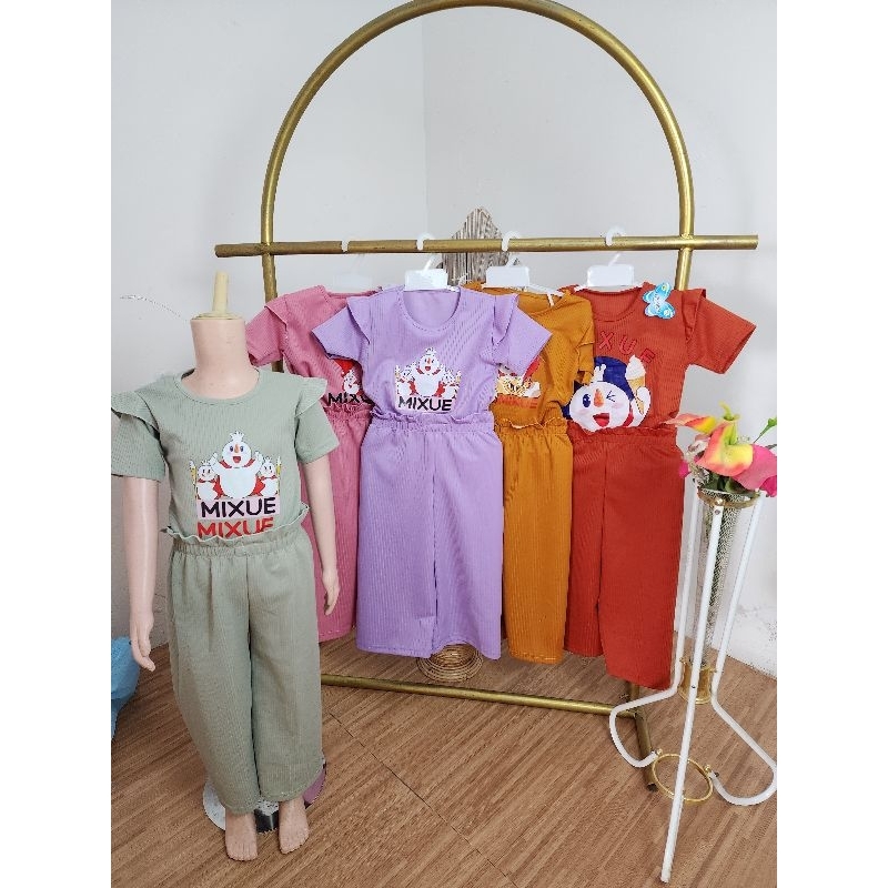 Jual Stelan anak perempuan | Set Mixue Knit premium |set Knit cp ...