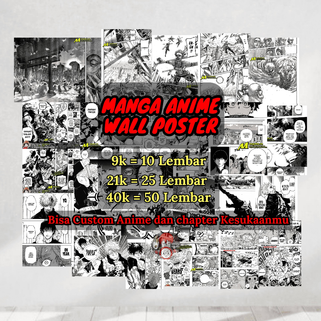 Jual POSTER MANGA ANIME PANEL WALLPAPER POSTER ANIME ATTACK ON TITAN ...